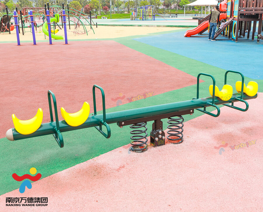 Amusement Park Games Double Springs Outdoor Seesaw Playground Playset ...