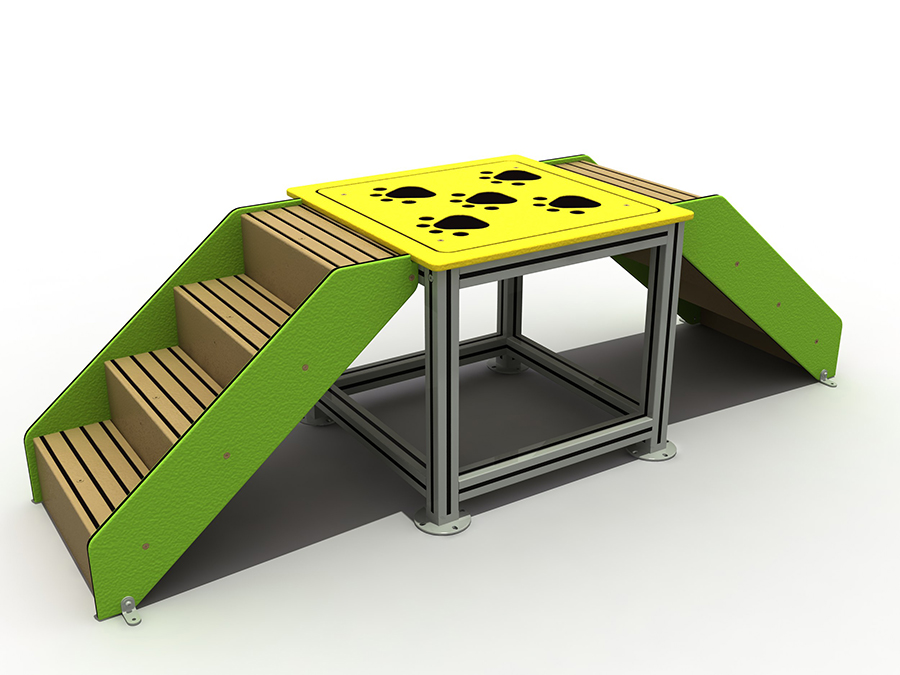 Commercial Outdoor Dog Park Walk Ramp Training Set for Pets Playground ...
