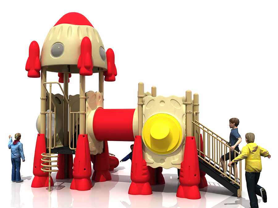 Adventure Park Outdoor Rocket Ship Unpowered Playground Slide Equipment ...
